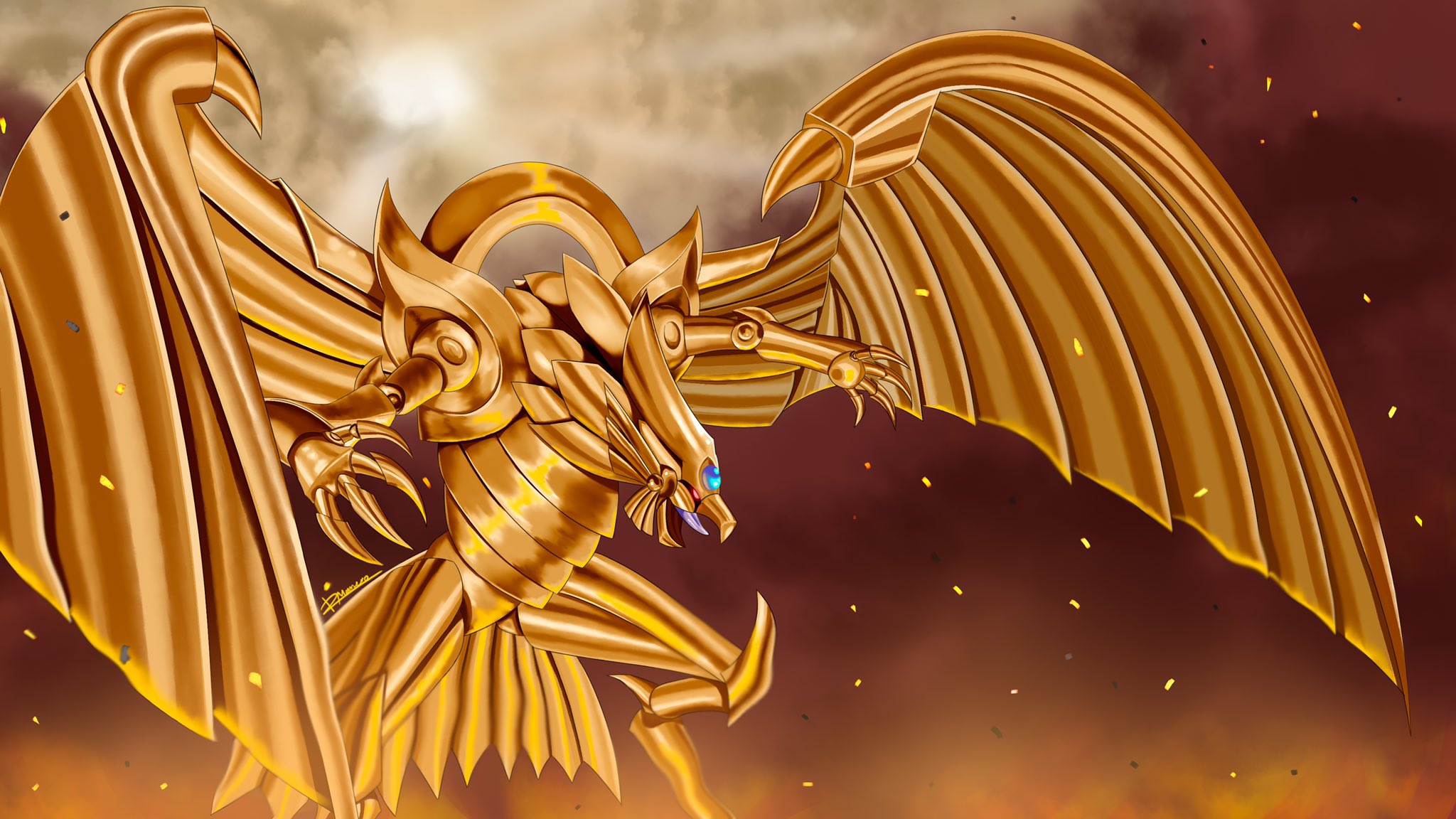 Yugioh Winged Dragon Of Ra Wallpaper