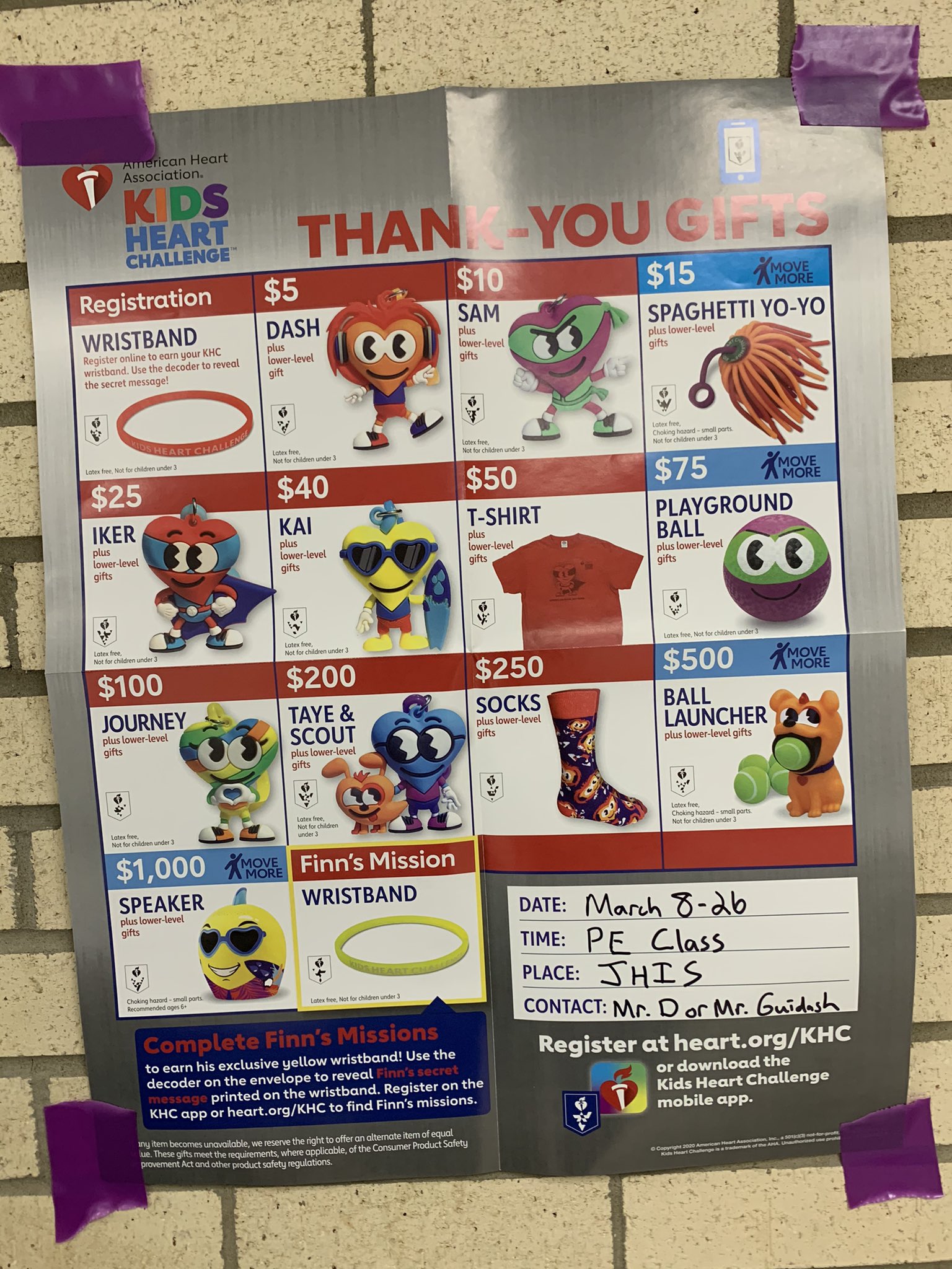 Jump Rope For Heart Prizes