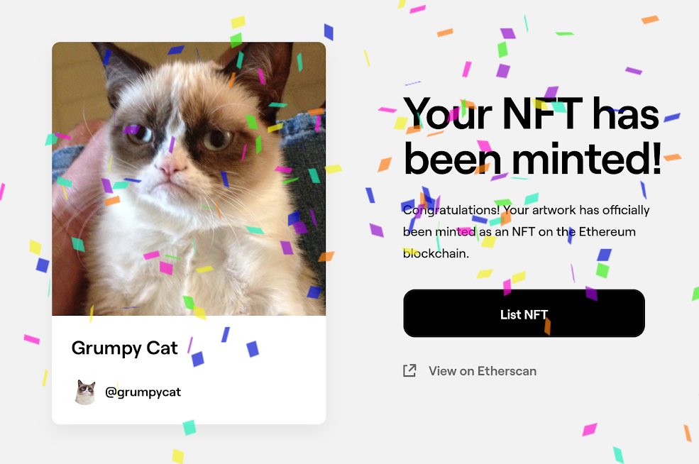 Congratulations Grumpy Cat