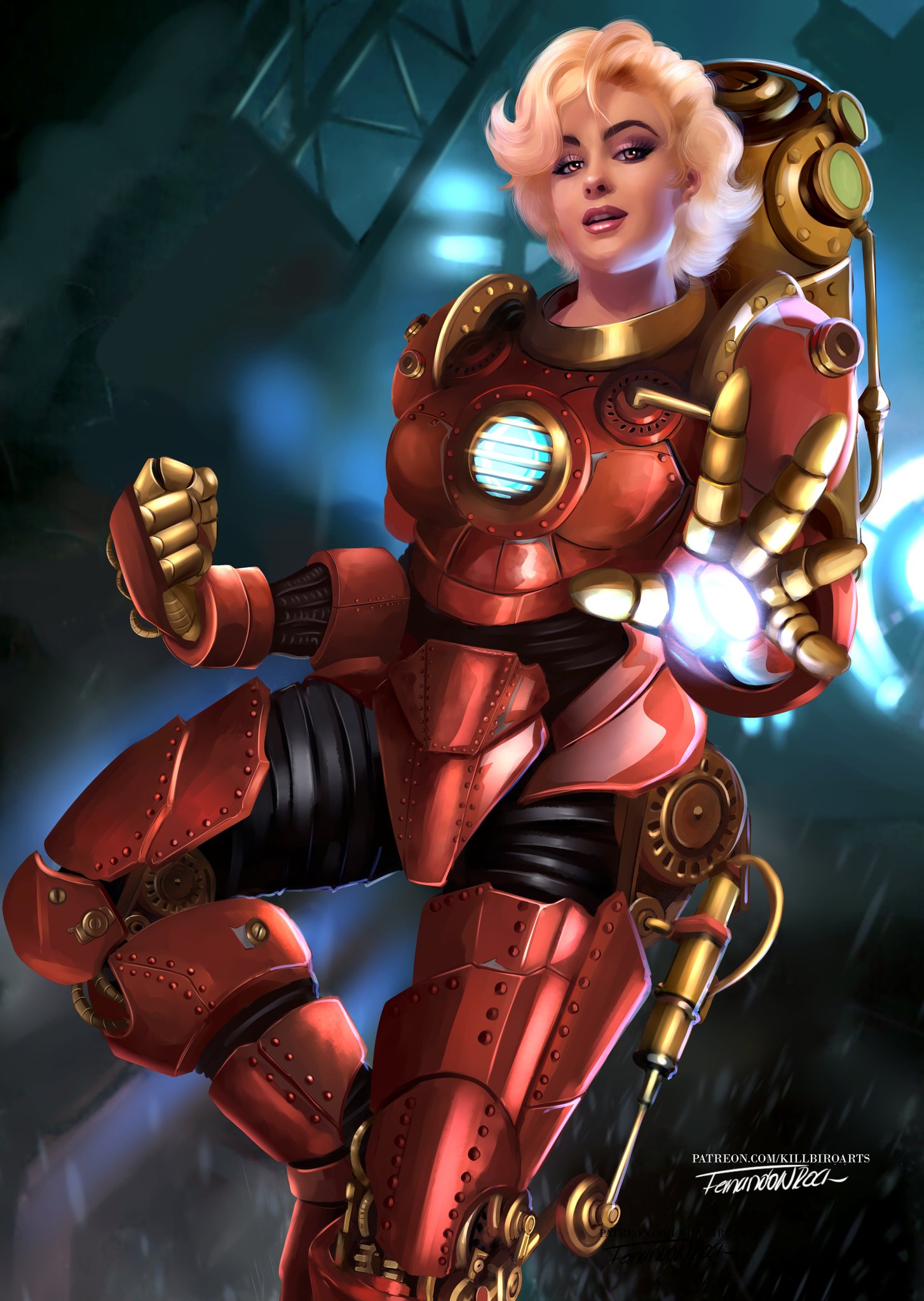 Steampunk Iron Man Art