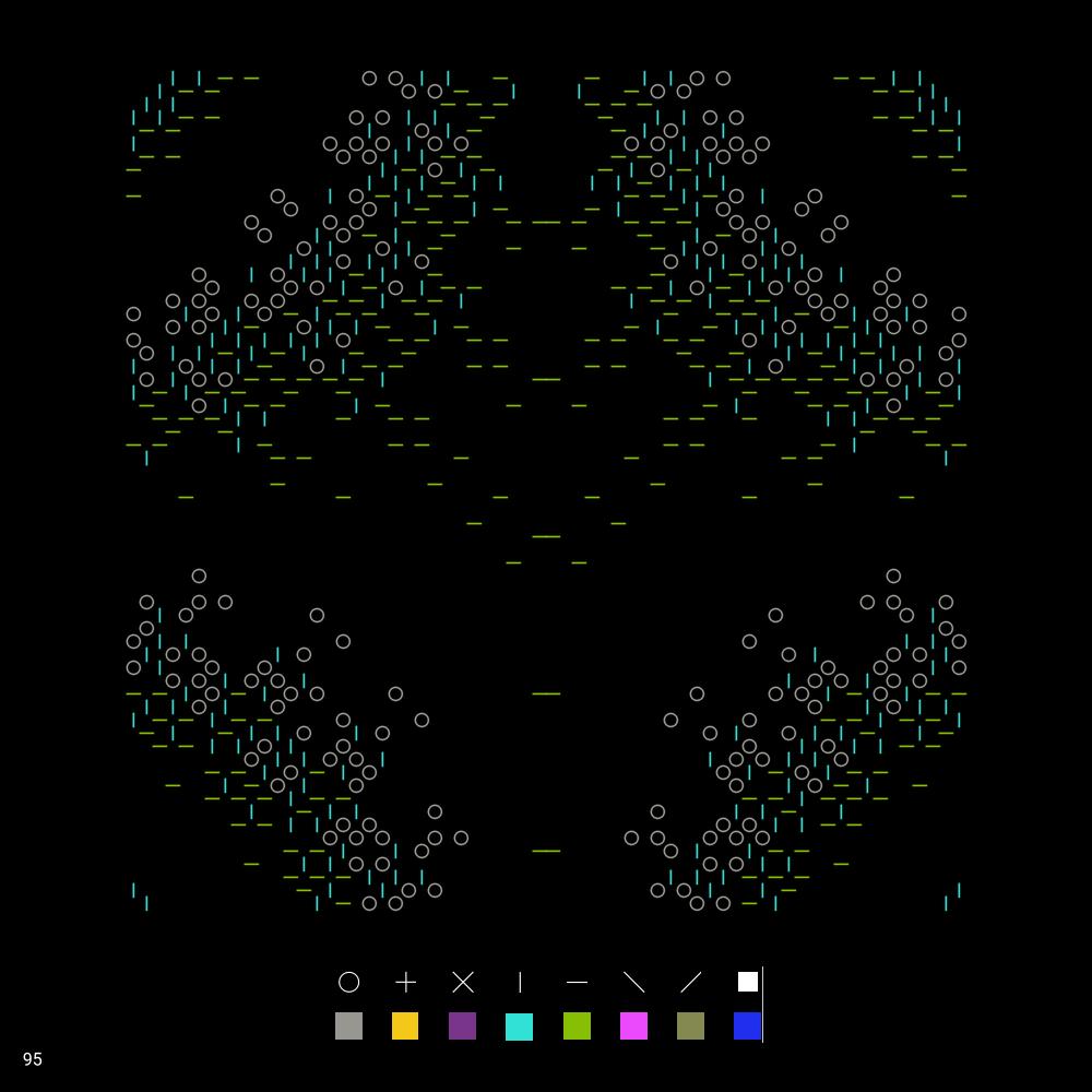Christian Pasquel on Twitter: "I'm a bot (version 0.2) still experimenting with #autoglyphs ...