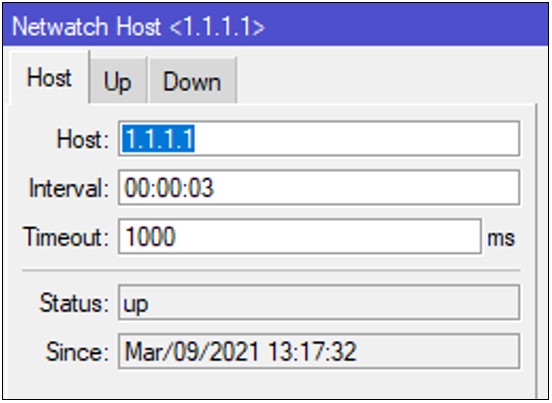 Mikrotik Indonesia on Twitter: "Contoh konfigurasi failover menggunakan netwatch bisa dengan ...
