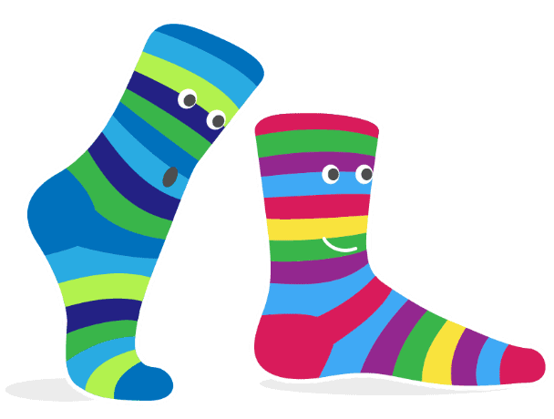 Crazy Sock Day Clip Art