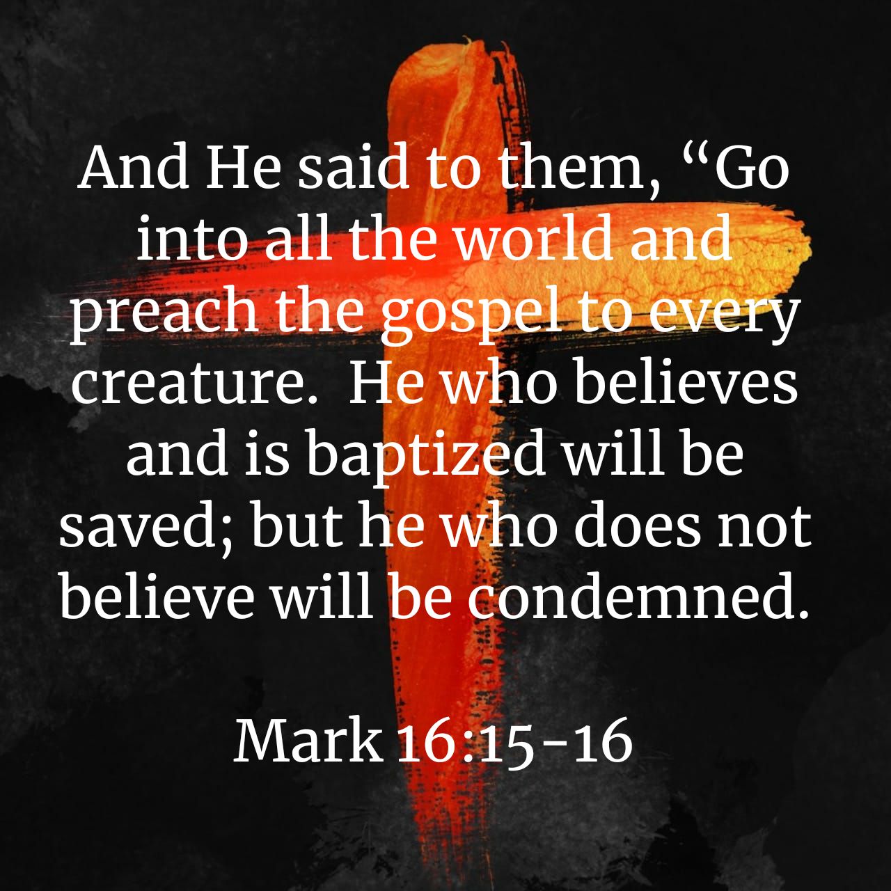 Your Daily Bible Verses — Mark 16:15-16 — Integrated, 41% OFF