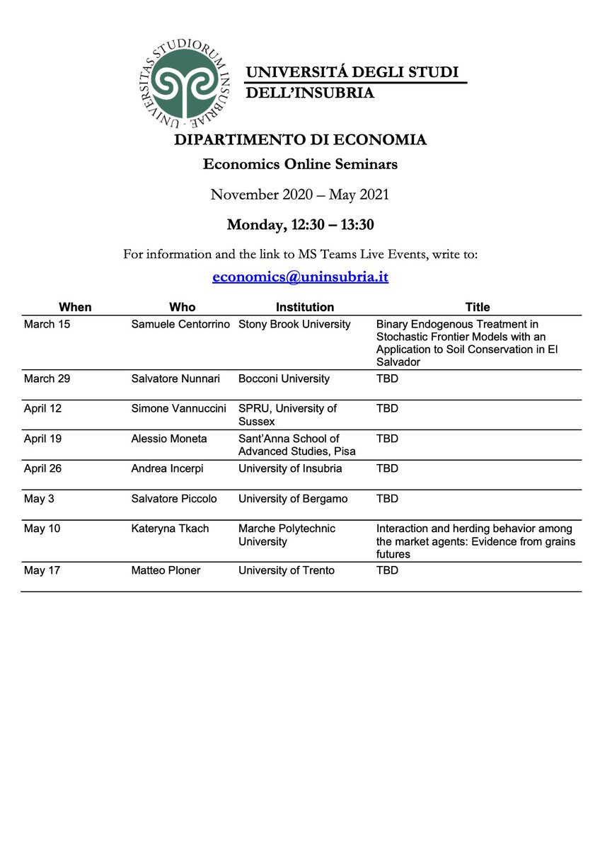PDF Télécharger insubria economia e learning Gratuit PDF | PDFprof.com