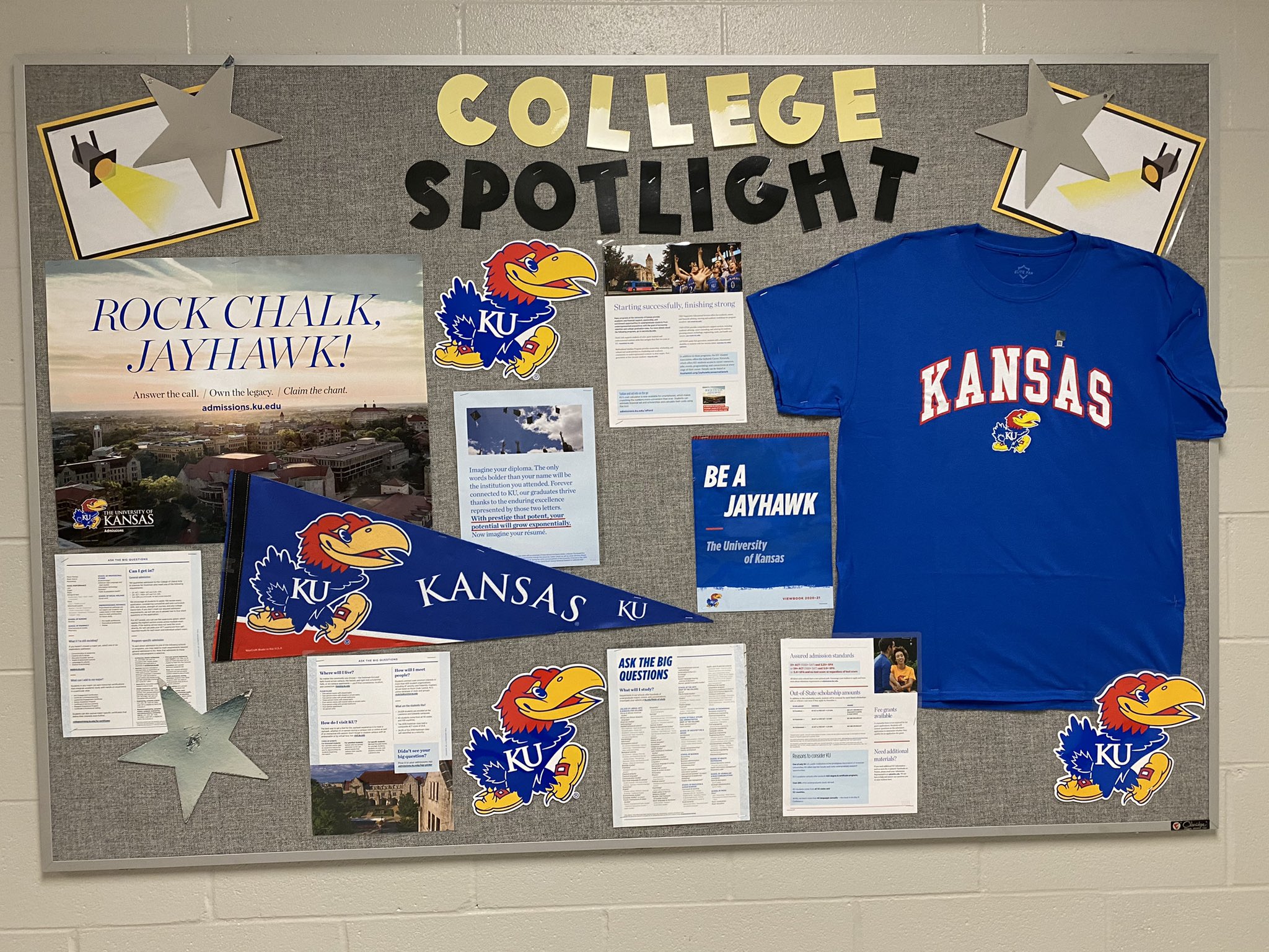 College Spotlight Bulletin Board