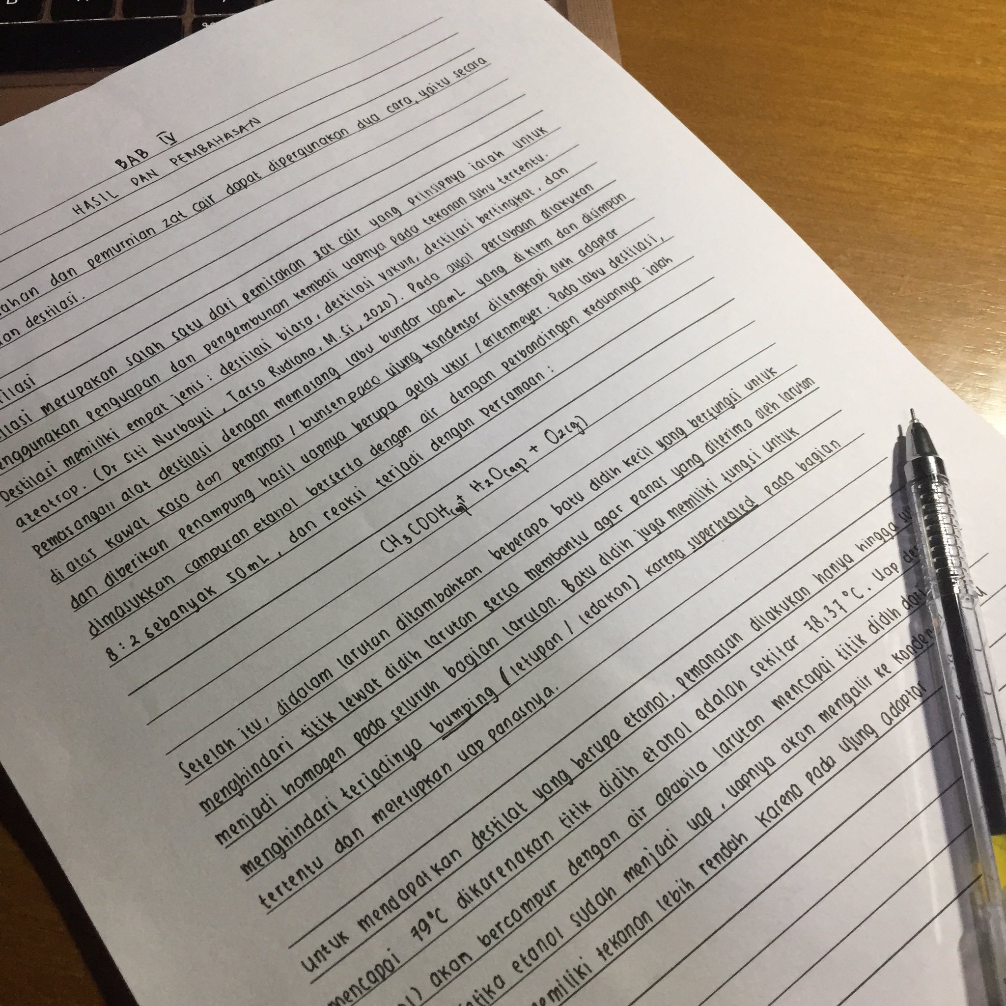 Neat Handwritten Notes