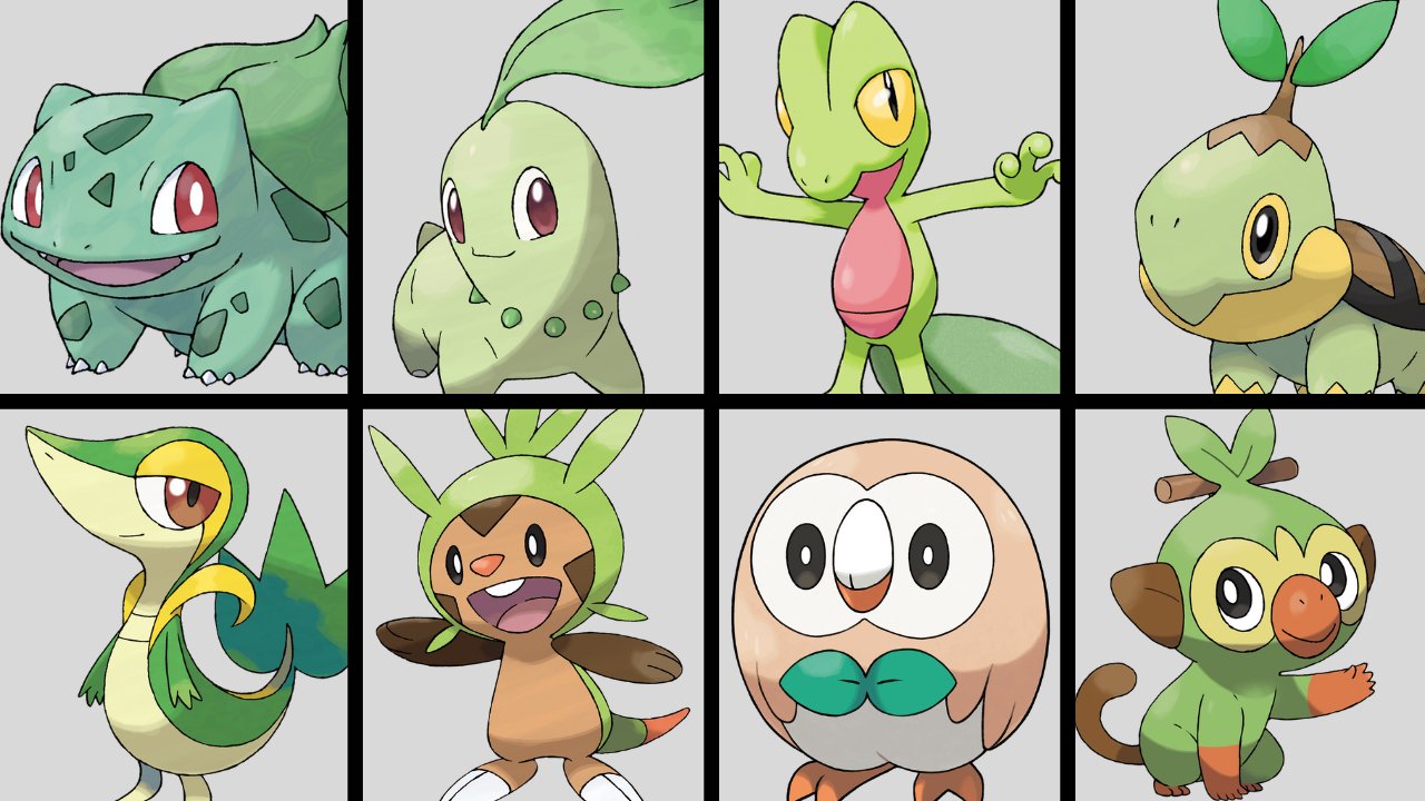 Grass Type Pokemon Names