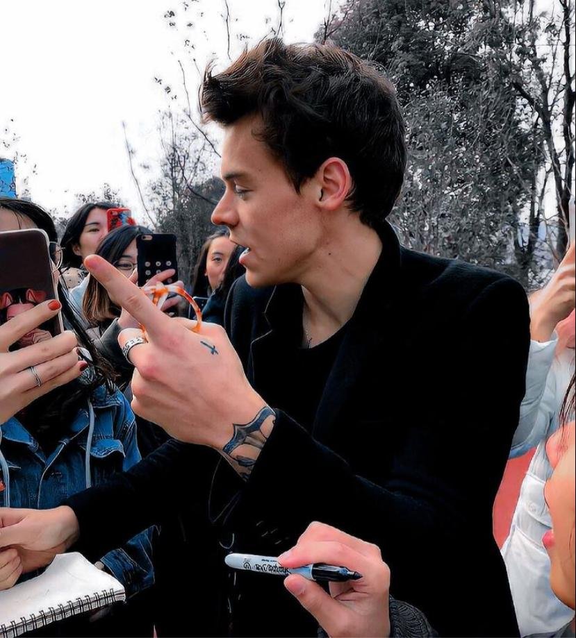 Harry Styles Cross Tattoo