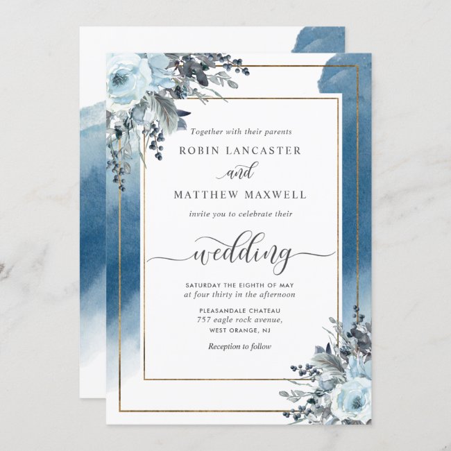 Blue Wedding Invitations