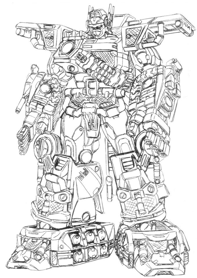 Transformers Coloring Pages Devastator Transformer