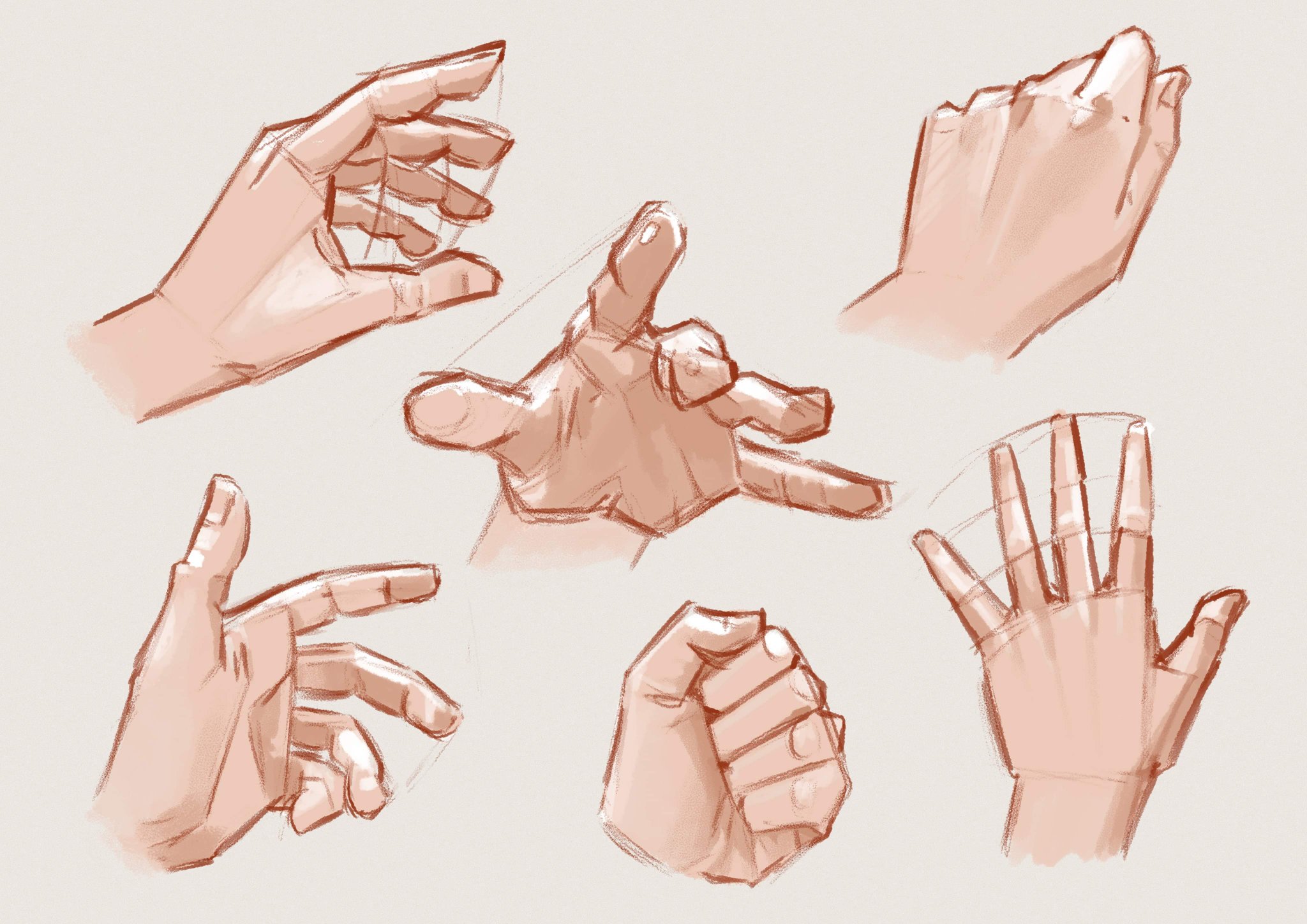 Hand Reference Drawing