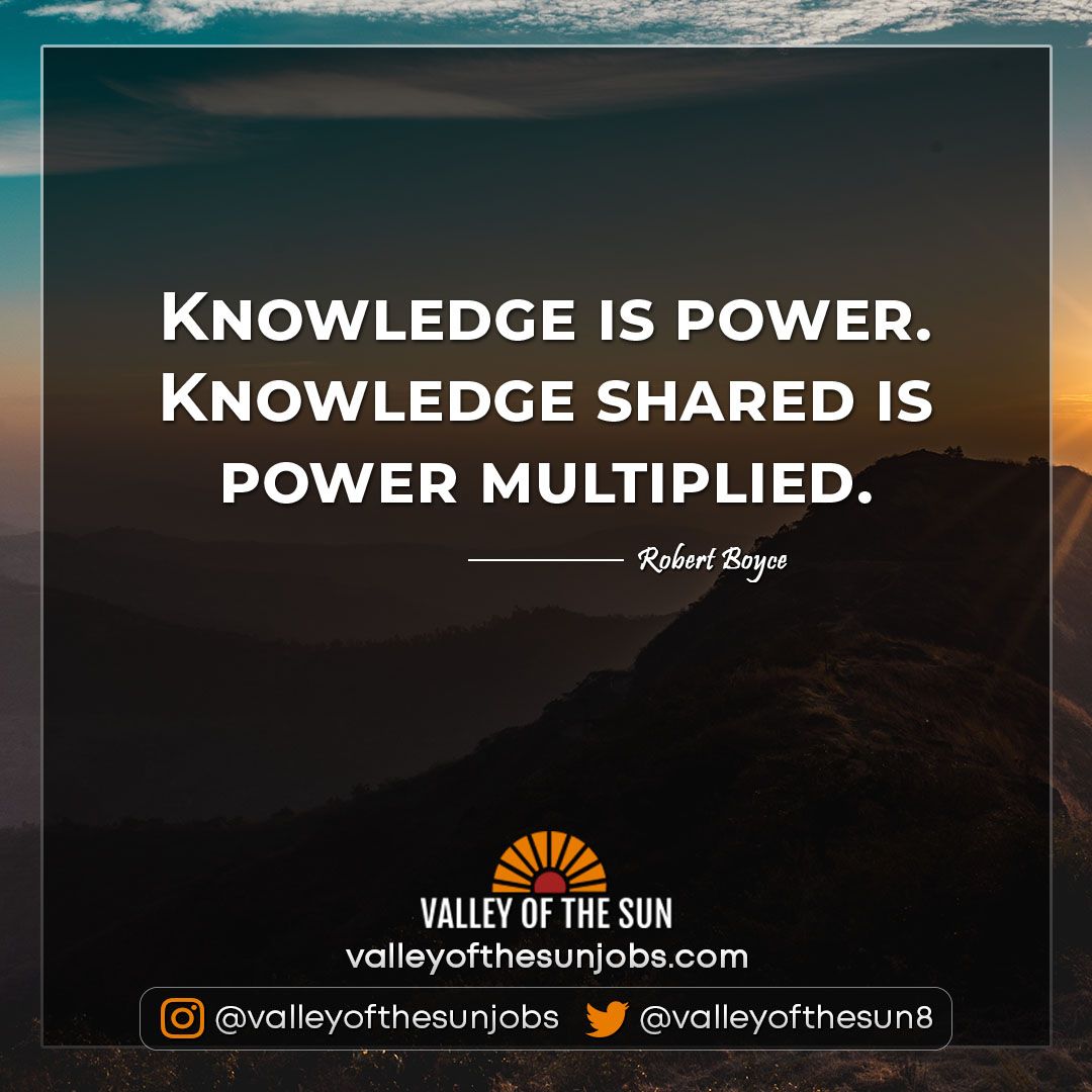 Sharing Knowledge Is Power