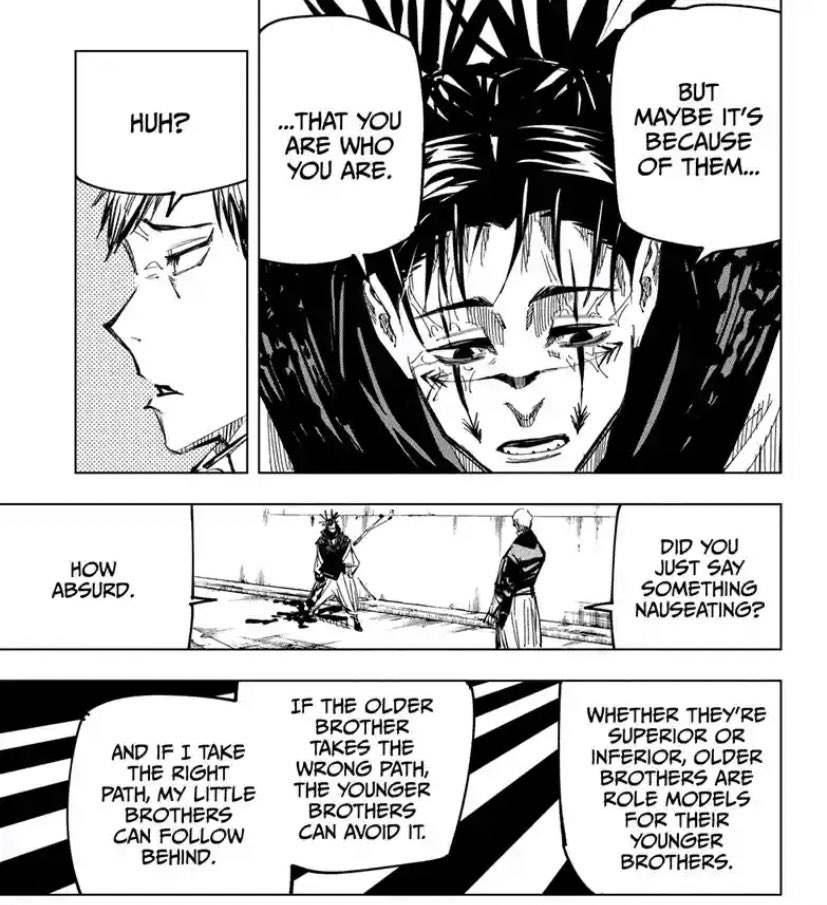 「choso's older brother speeches are cool asf these pages got 」JUJUTSU ...