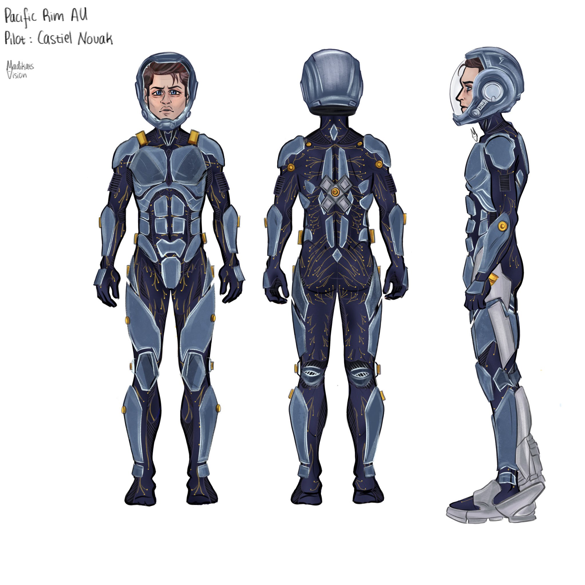 Pacific Rim Pilot Suit Blueprint