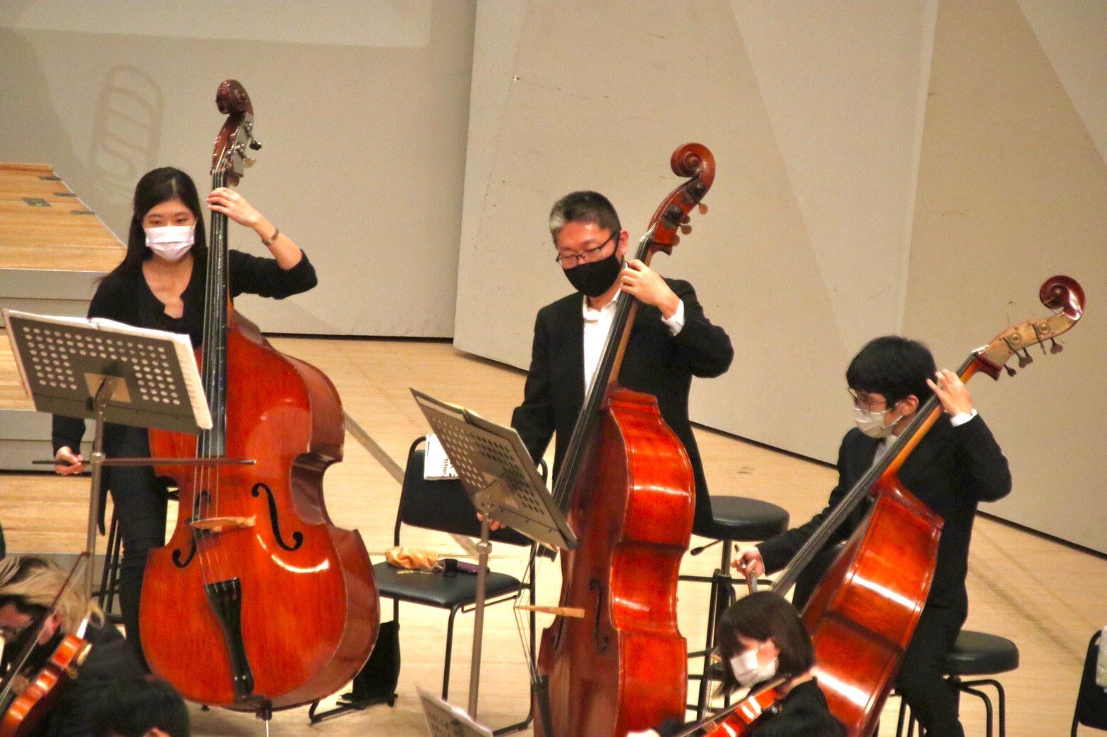 成蹊大学管弦楽団 On Twitter こんにちは、コントラバスパートリーダーの高橋です！ 最も低い音域を担当する、オーケストラの縁の下の