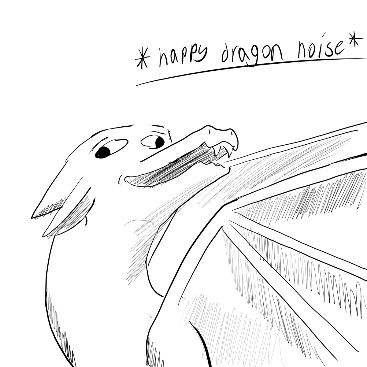 「I CAN DRAW AGAIN!!! I quickly doodled this derpy dragon in 」Mustard ...
