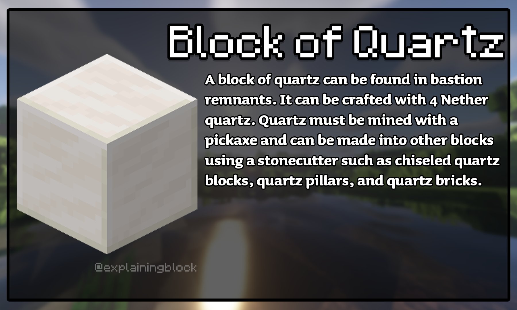 Minecraft Nether Quartz Block
