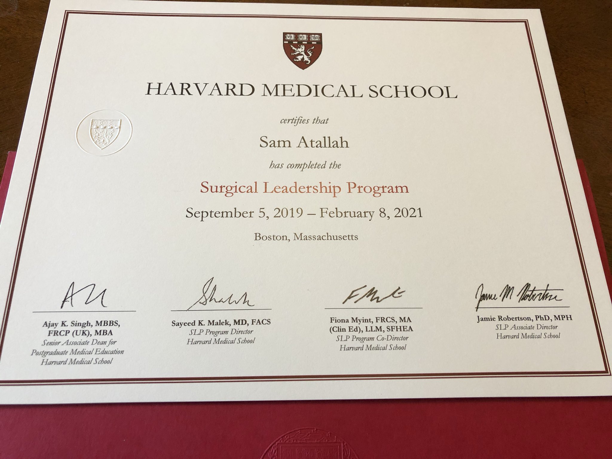 Harvard Medical Diploma