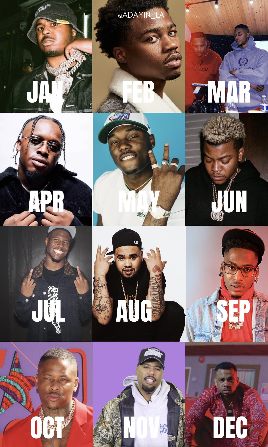 Rapper Name By Birthday