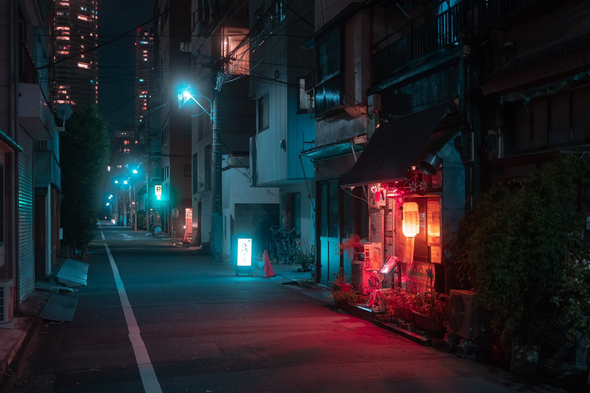 Empty Street Night