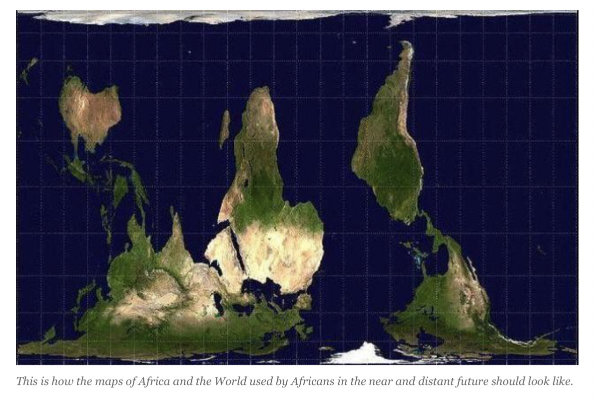 Map Thread 🧵 The orientation of the world in the African thought. Since ...