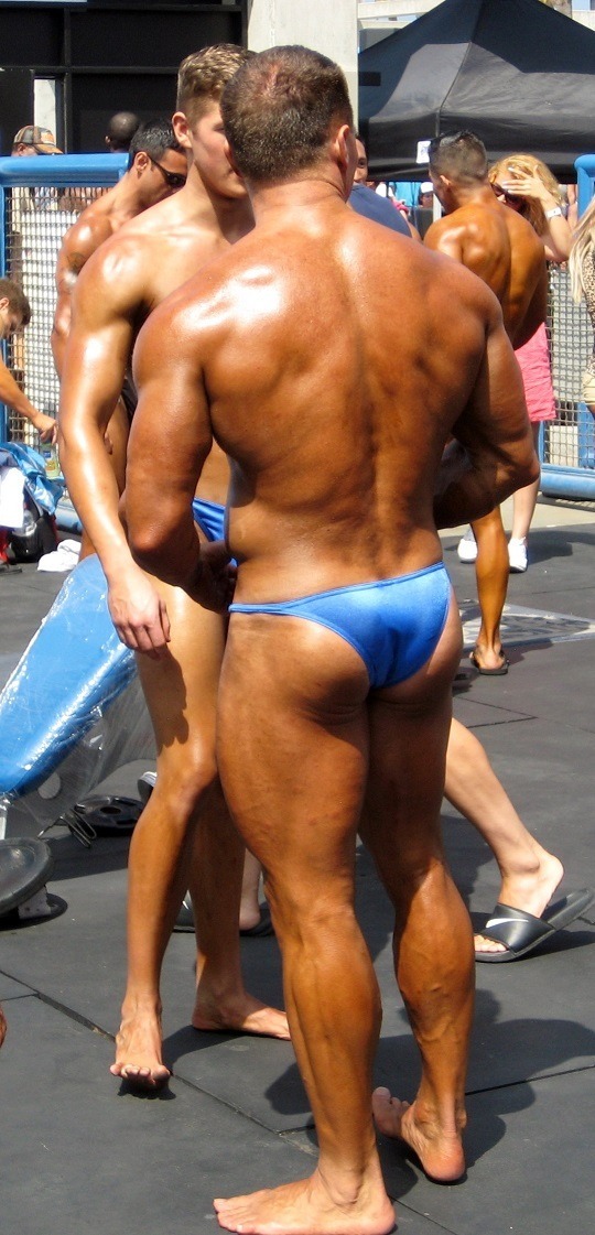 MuscleColtStar (MCS) 36K ️ Thanks on Twitter: "Dad and son bodybuilder team both packing in blue ...