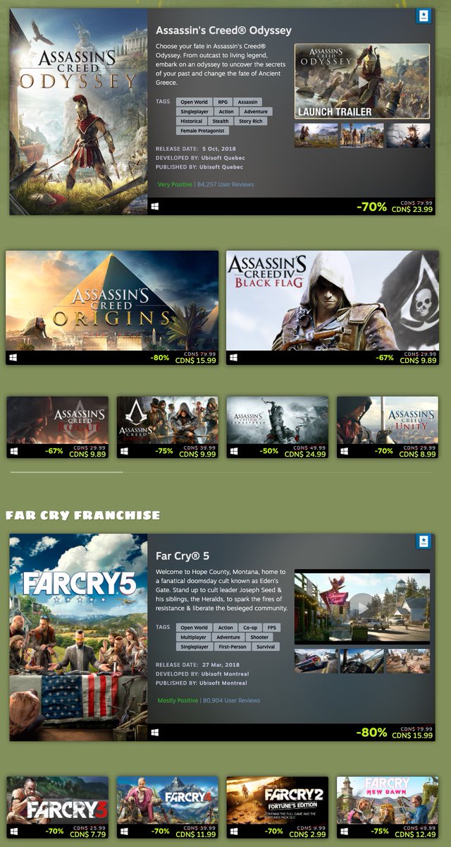 Ubisoft Celebration Sale on Steam : r/PCGamesDeals
