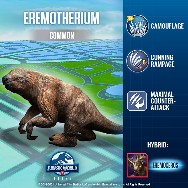 Eremotherium Jurassic Park