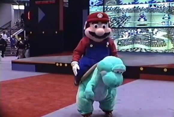 Mario Riding Yoshi Costume