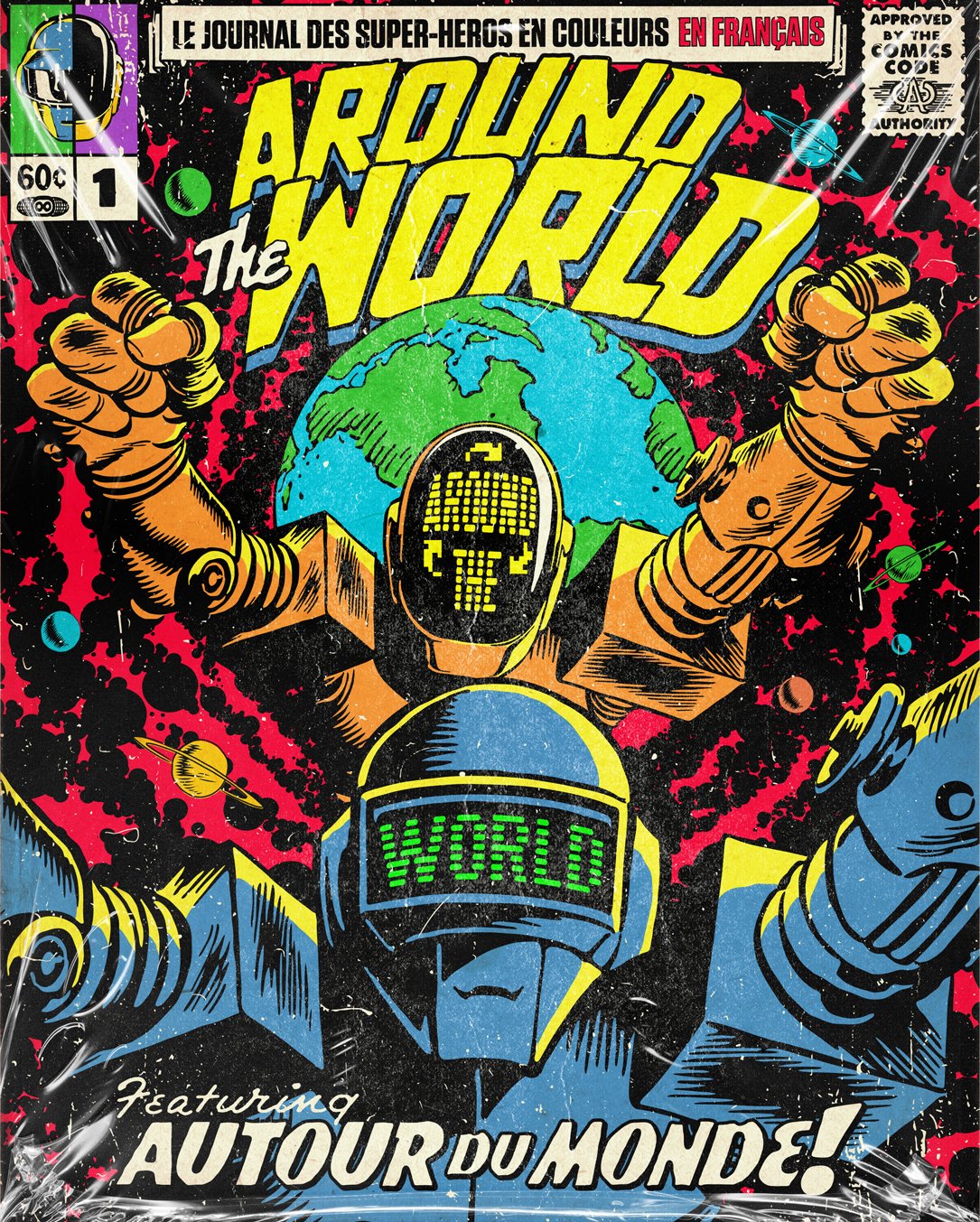 Daft Punk Comic Moon