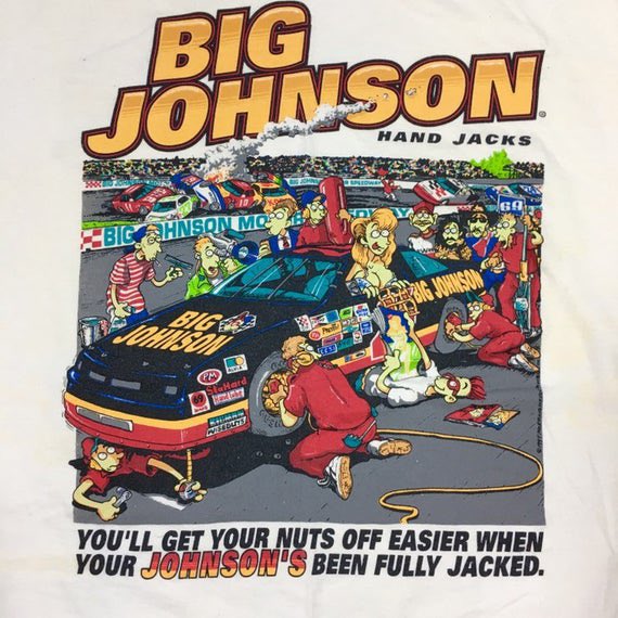 Big Johnson Memes Vintage Big Johnson Motorcycles Mens Funny T Shirt,