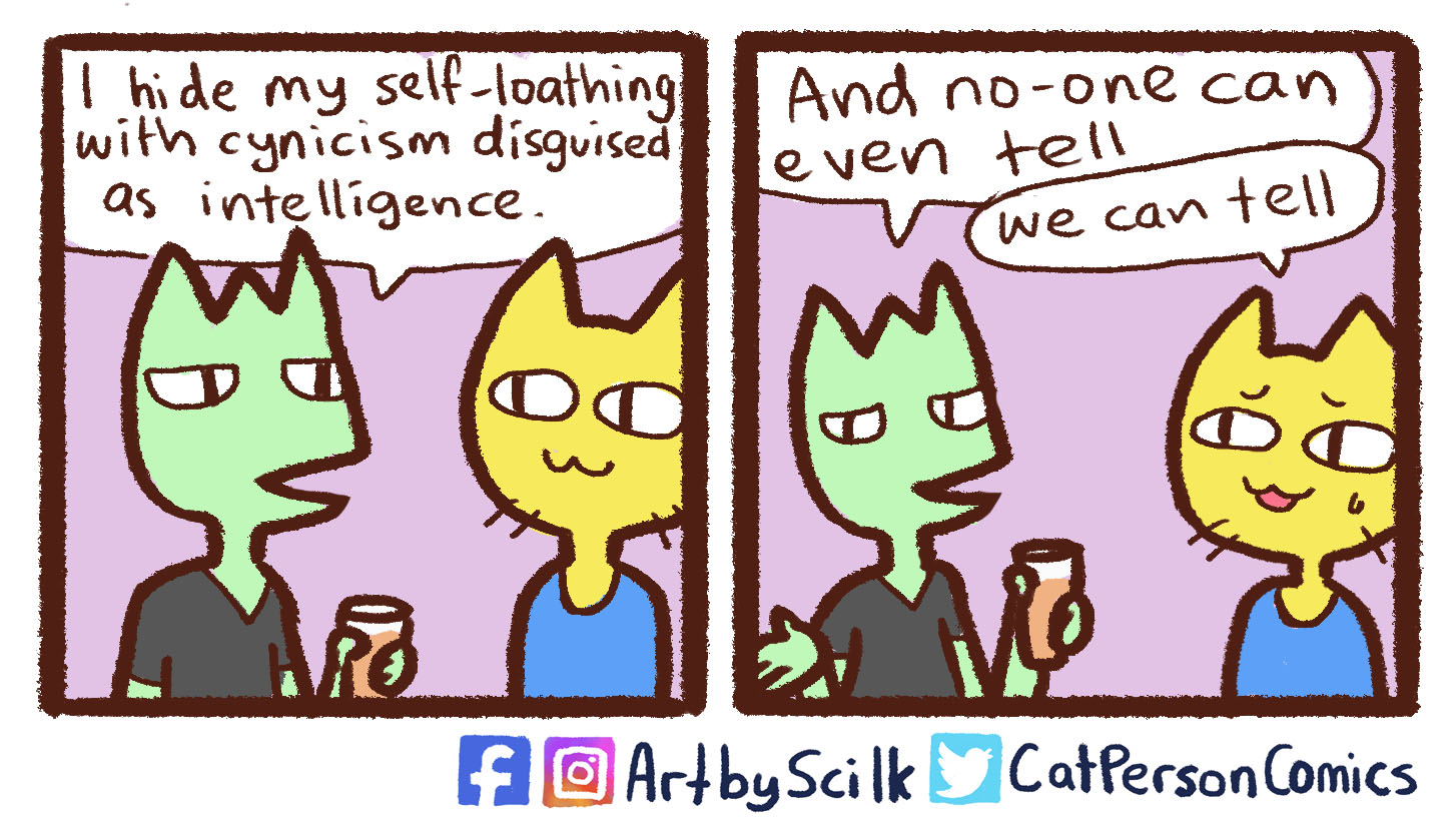 Cynical Person Cartoon