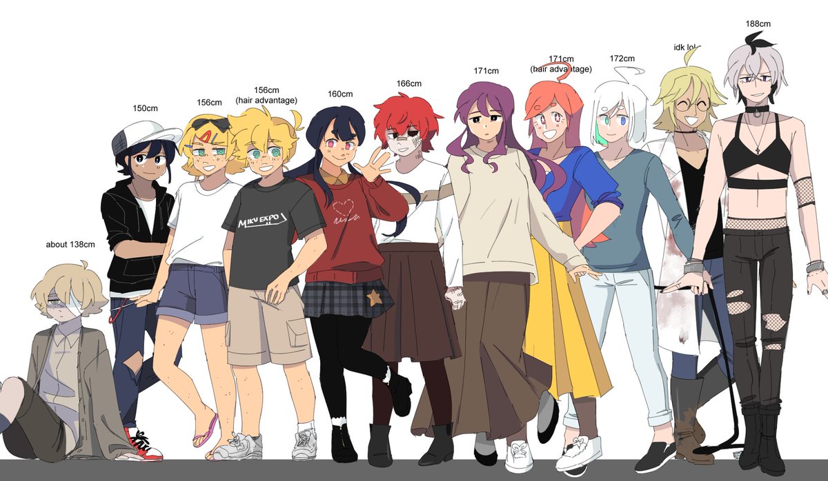 「vocaloid height headcanons 」|riceのイラスト