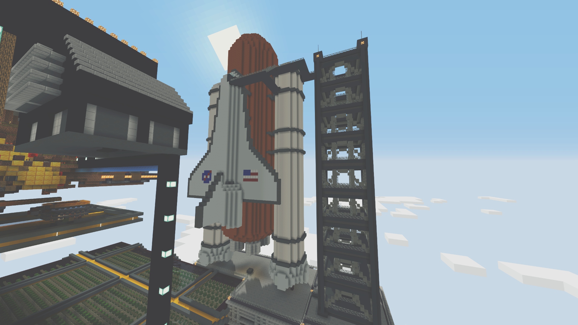 Minecraft Rocket Ship