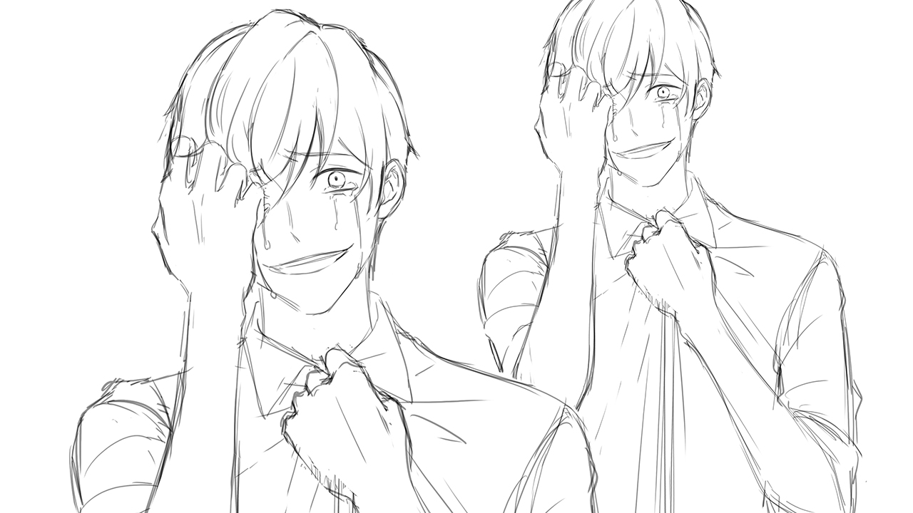 Drawing Yandere Pose Reference