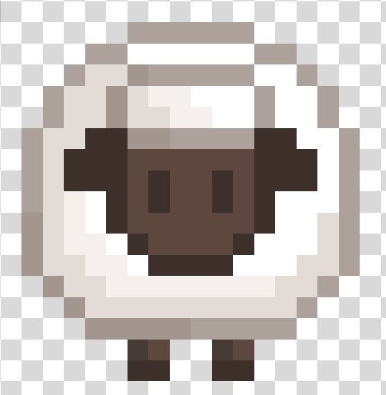 Minecraft Sheep Head Pixel Art