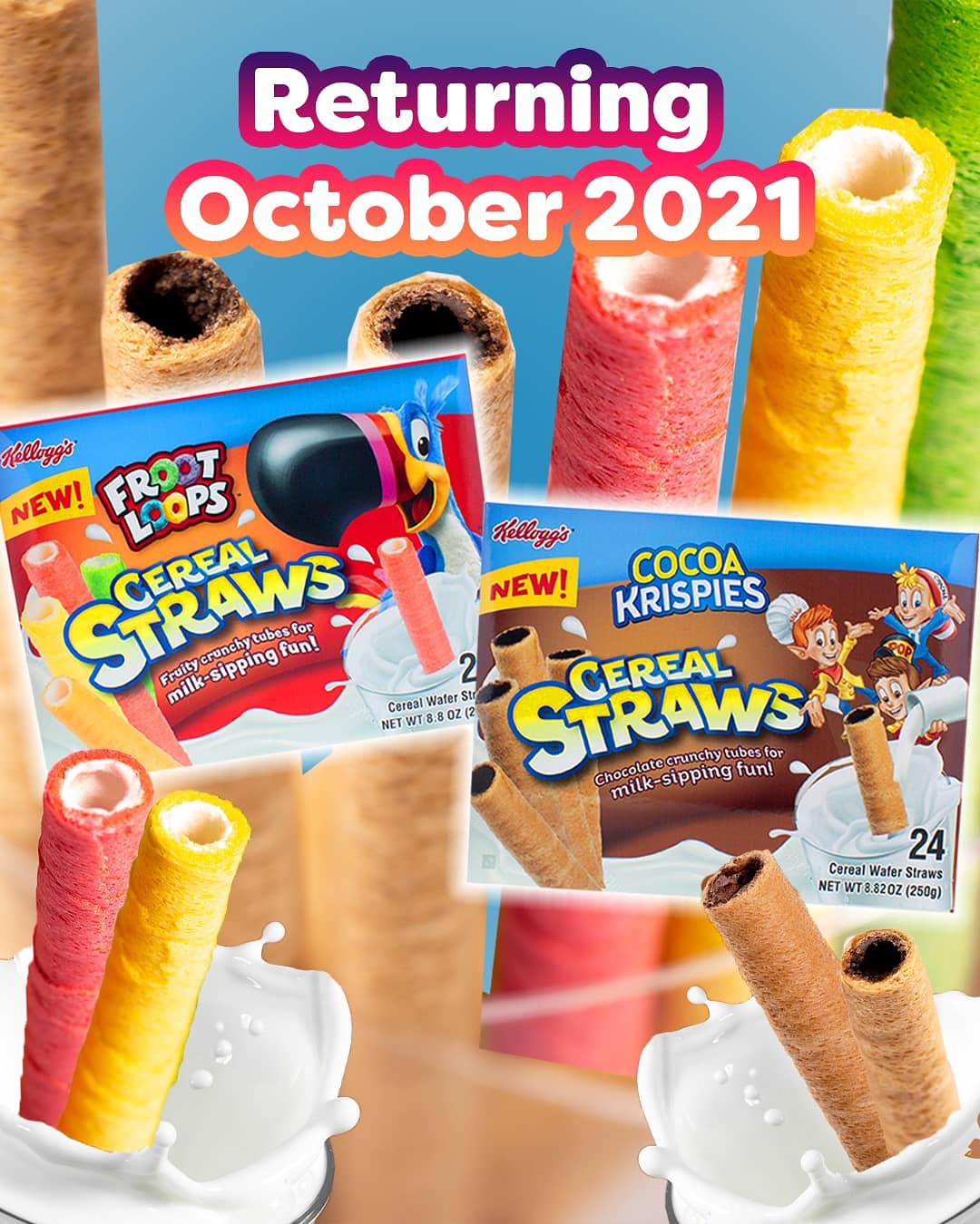 Froot Loops Cereal Straws