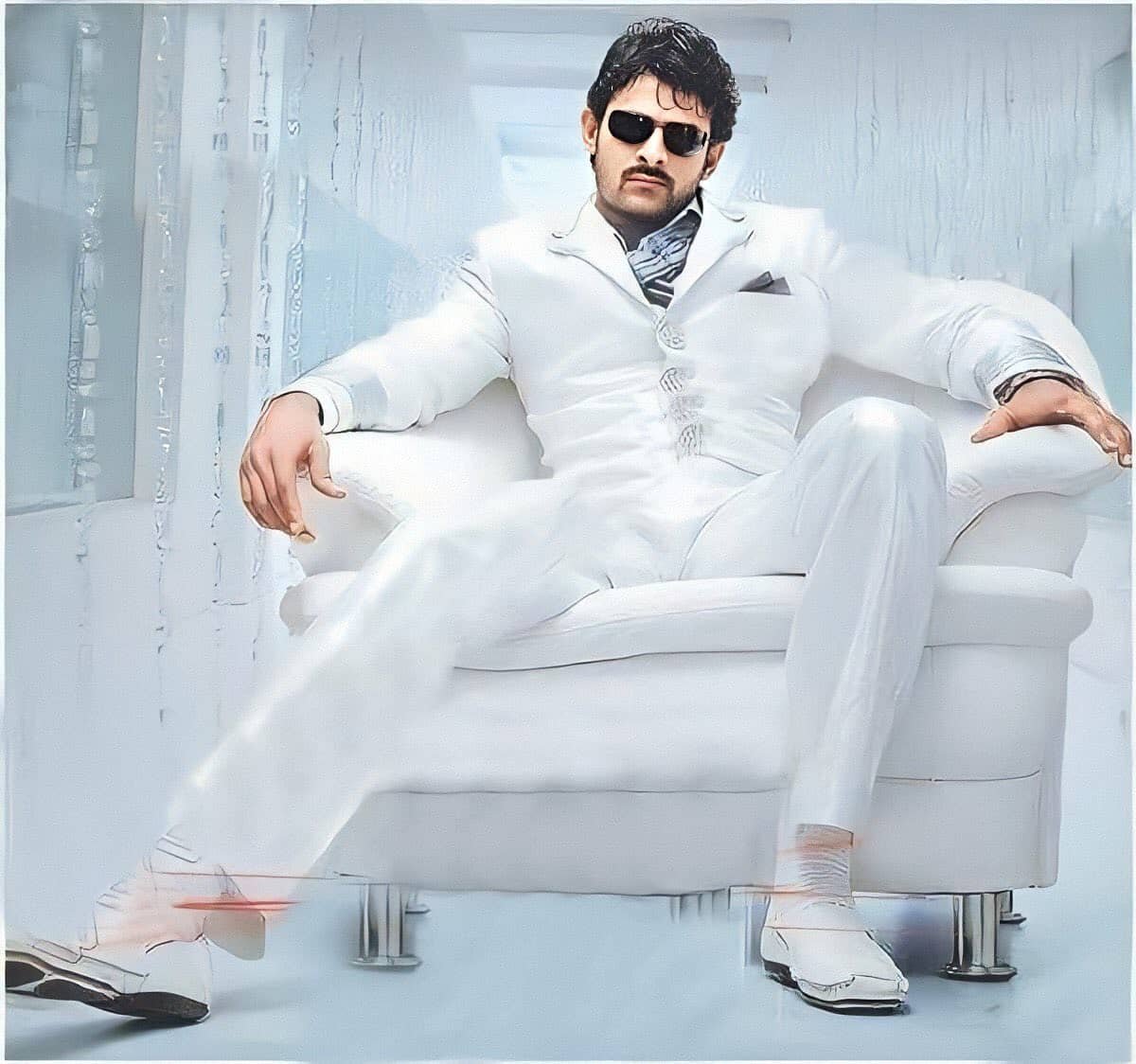 Prabhas Billa In White