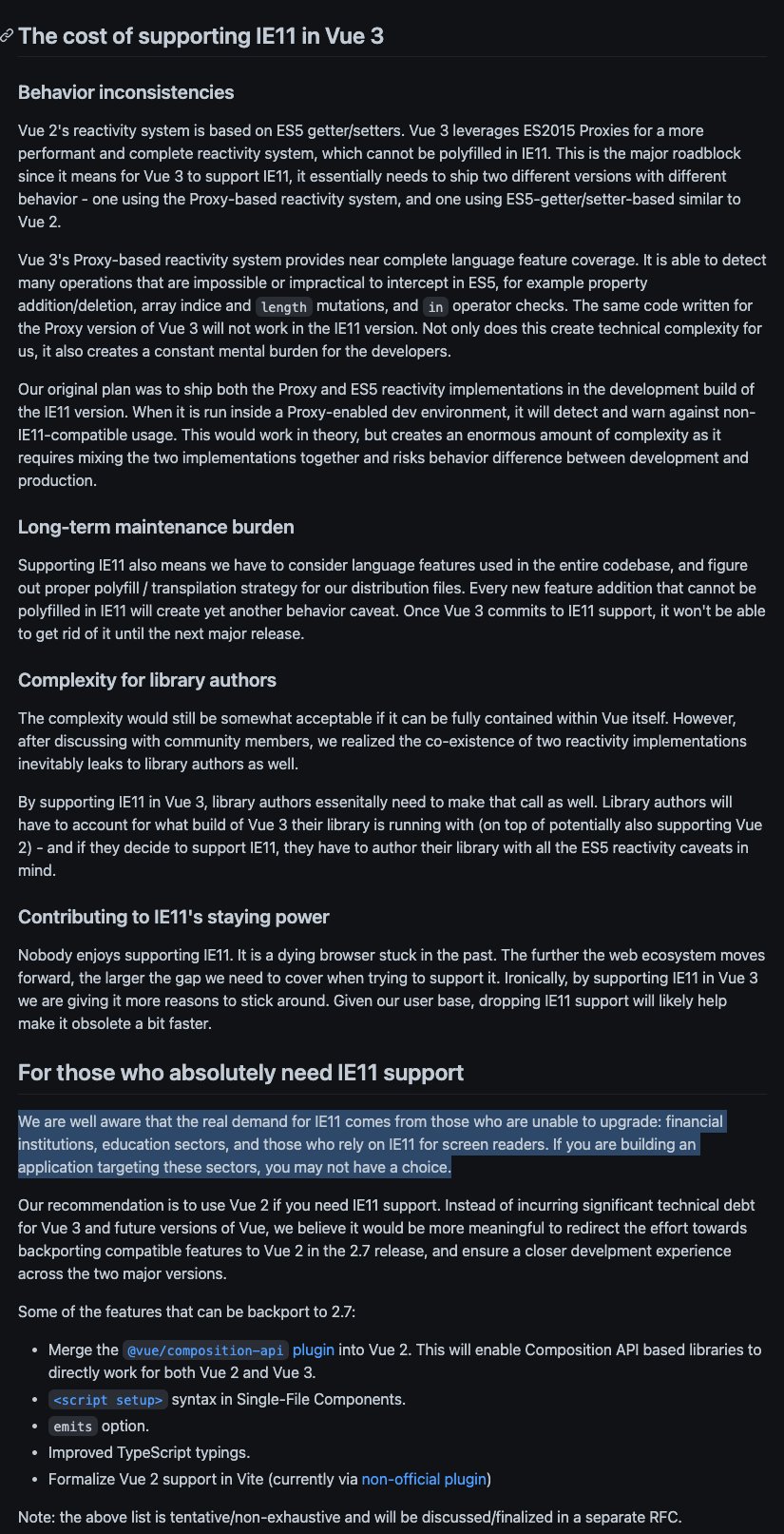 swyx 🌴 on Twitter: " ️IE11 Mainstream End Of Life in Oct 2020 Making the case for why web ...