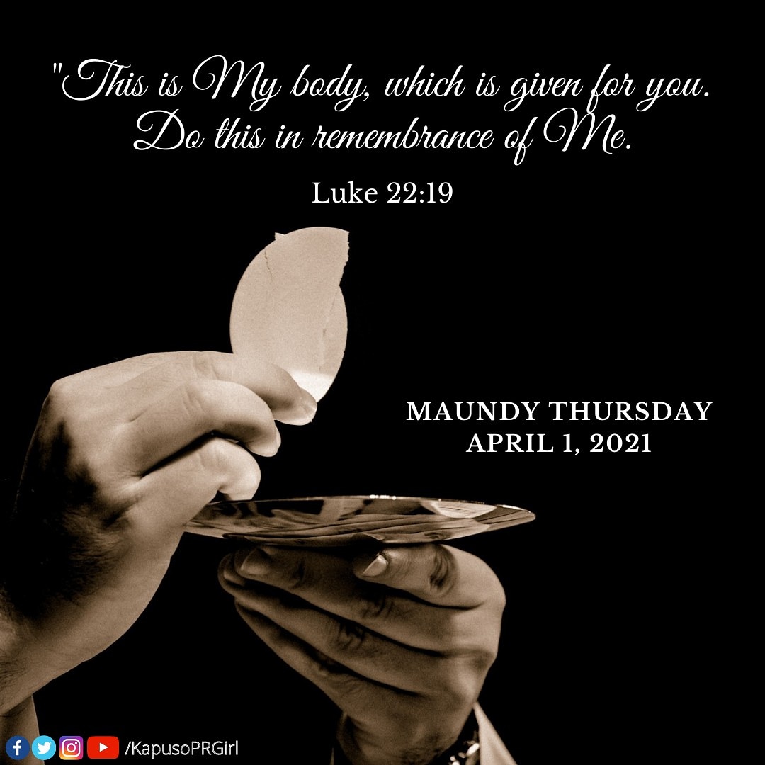Bible Quotes For Maundy Thursday