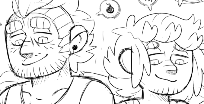 「Guys, I'm drawing the Bromance bros agai」|ZeTrystan 🦈の漫画