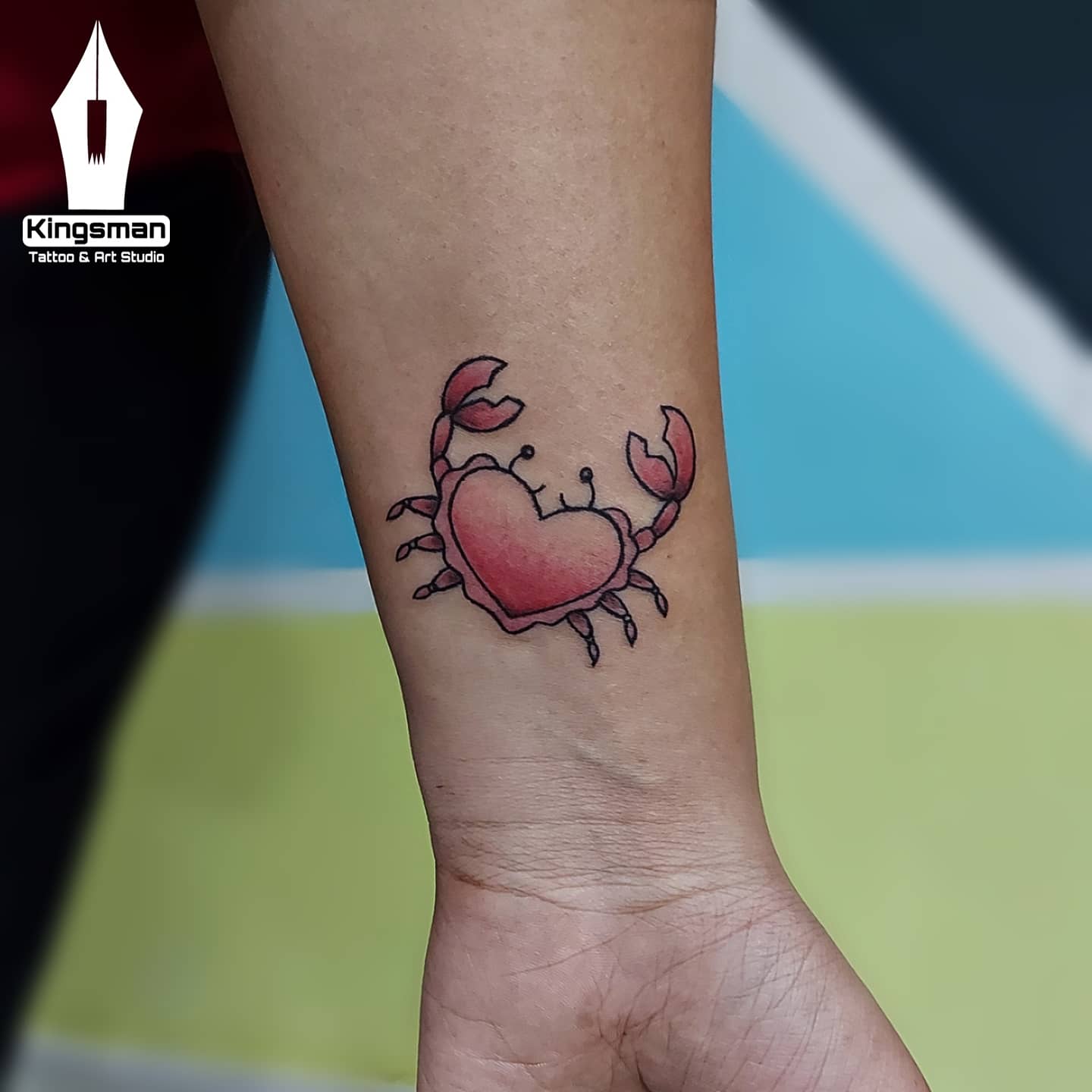Cute Crab Tattoo
