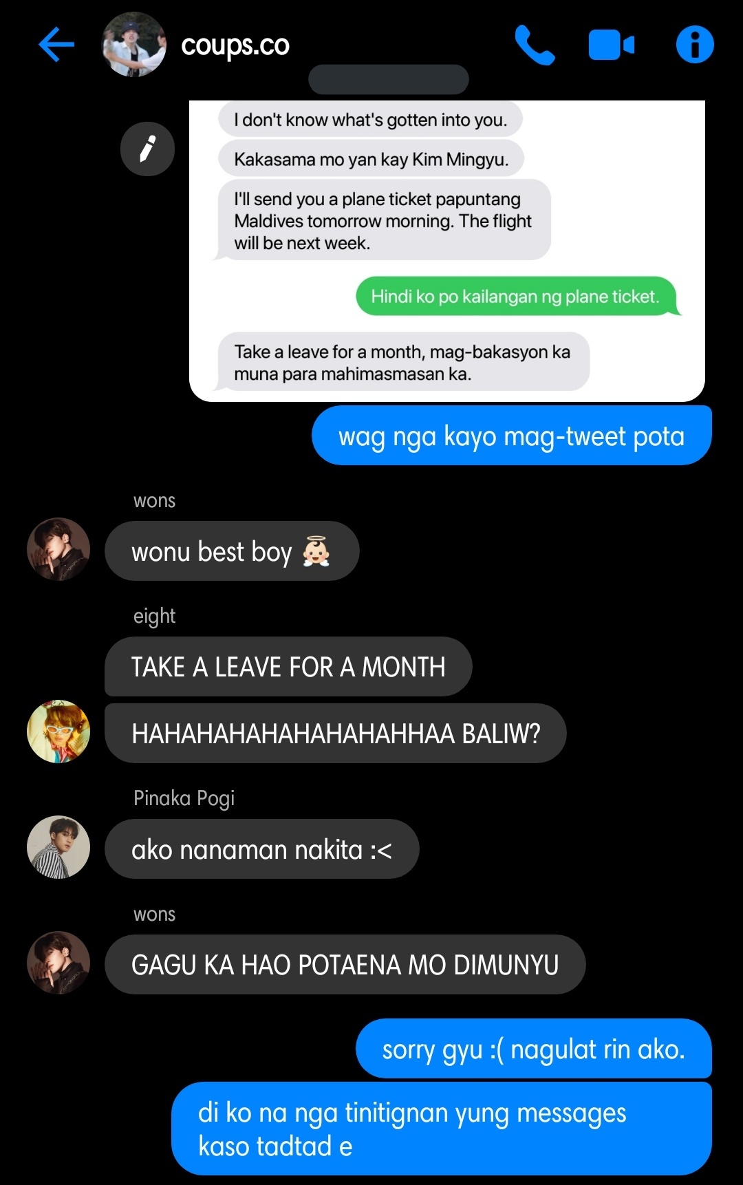 juls ⨟ jeongcheol au 📌 on Twitter: "#15. tita choi: stalker + wonu best boy 👼🏻…