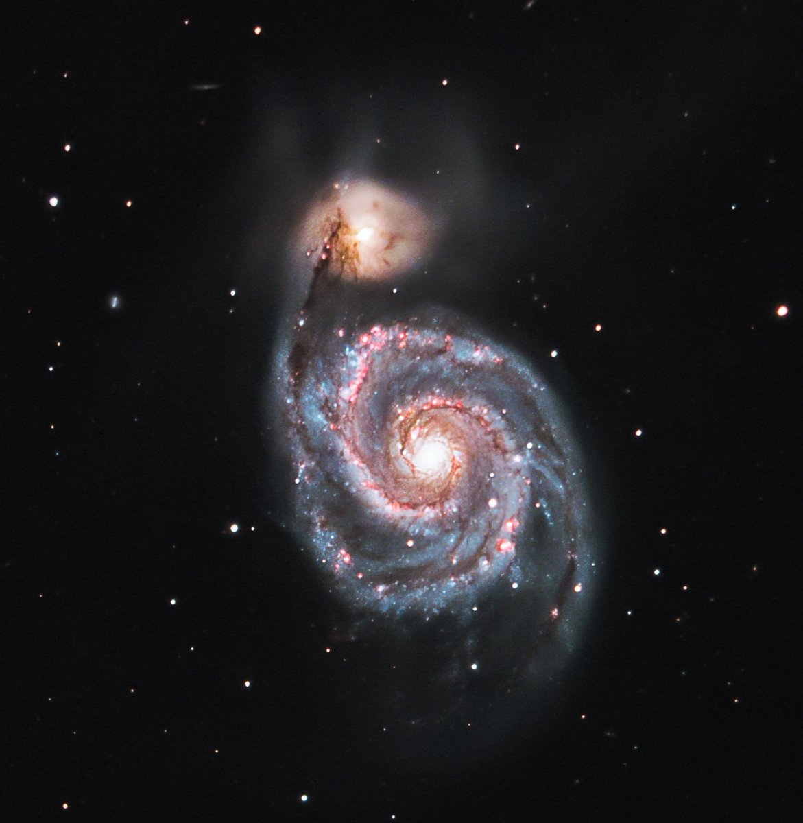 The Telescope Authority on Twitter: "The Whirlpool Galaxy including ...