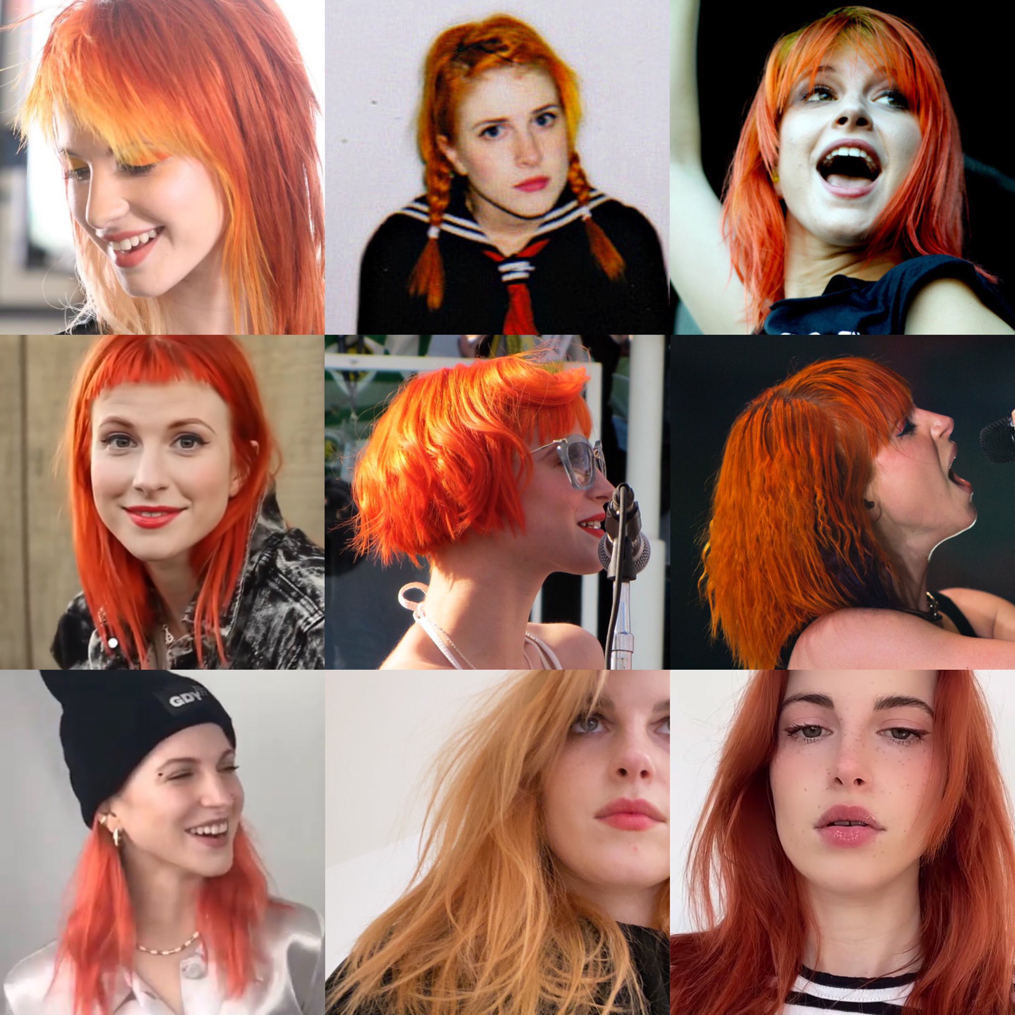Hayley Williams Red And Orange Hair