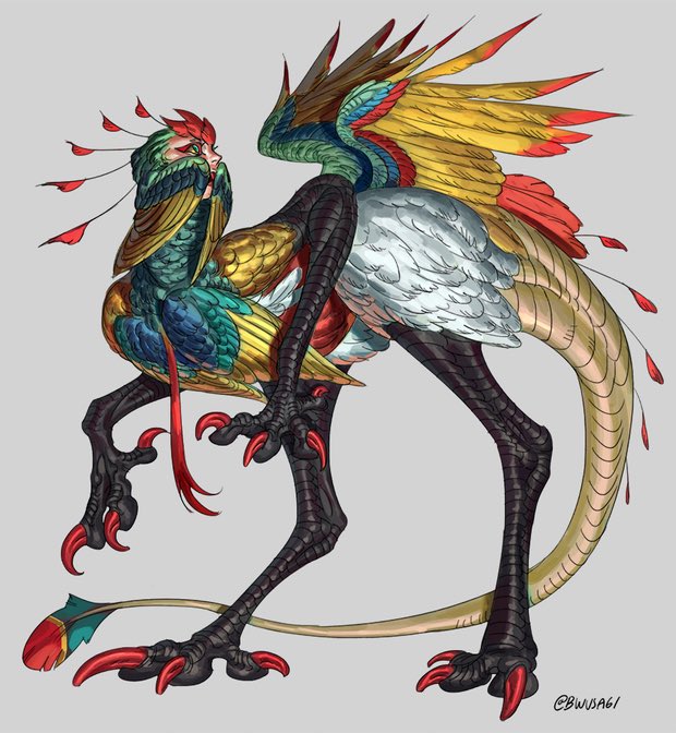 「Bird people stuff I did 2 years ago which I still rly like 」RIKAの漫画