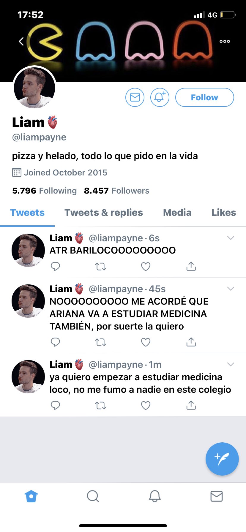 chia lvs lua🧢☁️| Au Bariloche on Twitter: "L’iam P’ayne -18 años -Paki -Solito -Mejor amigo de A ...