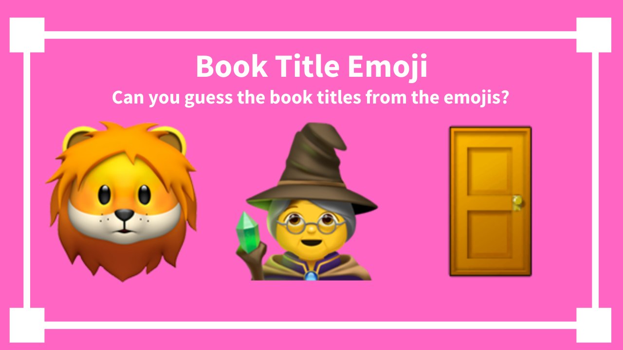 Guess The Emoji Man And Book
